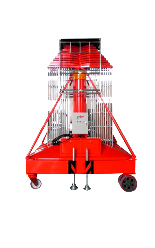 Double body anti rotation sleeve cylinder type aerial work platform ...