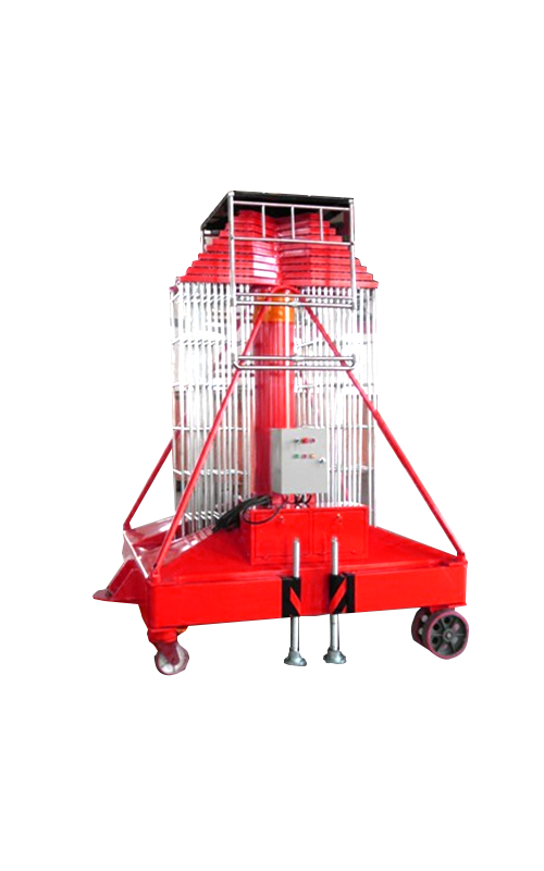 Double body anti rotation sleeve cylinder type aerial work platform ...